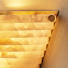Descartes stepped alabaster wall light