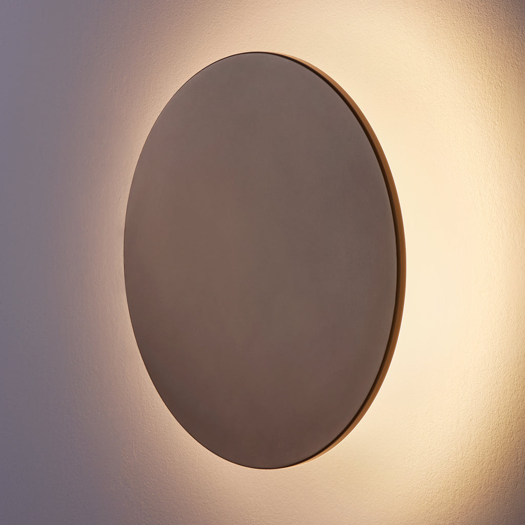 Largest Helios IP44 wall light in bronze aluminium