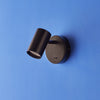 single Lewis wall light with switch in black