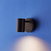 single Lewis wall light with switch in black