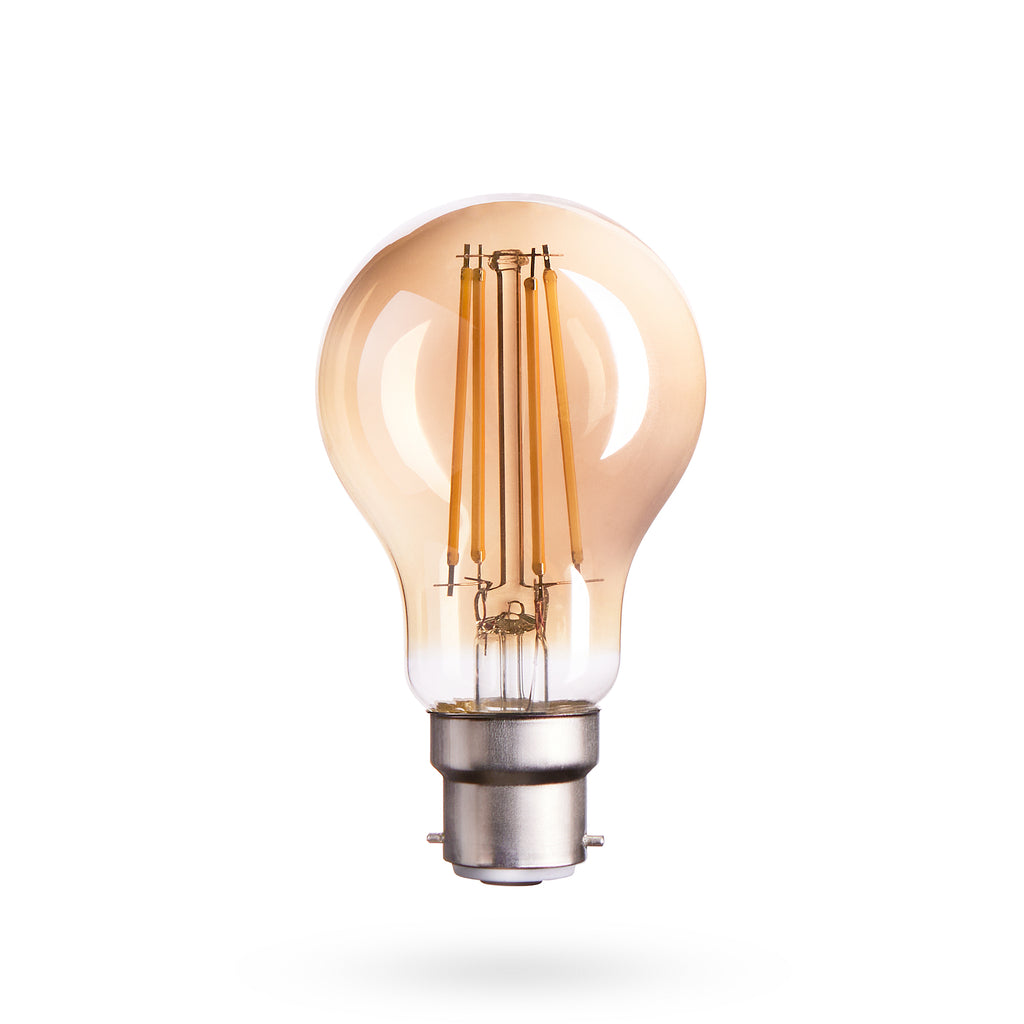 6W LED Bulb with Amber Coating And B22 Fitting