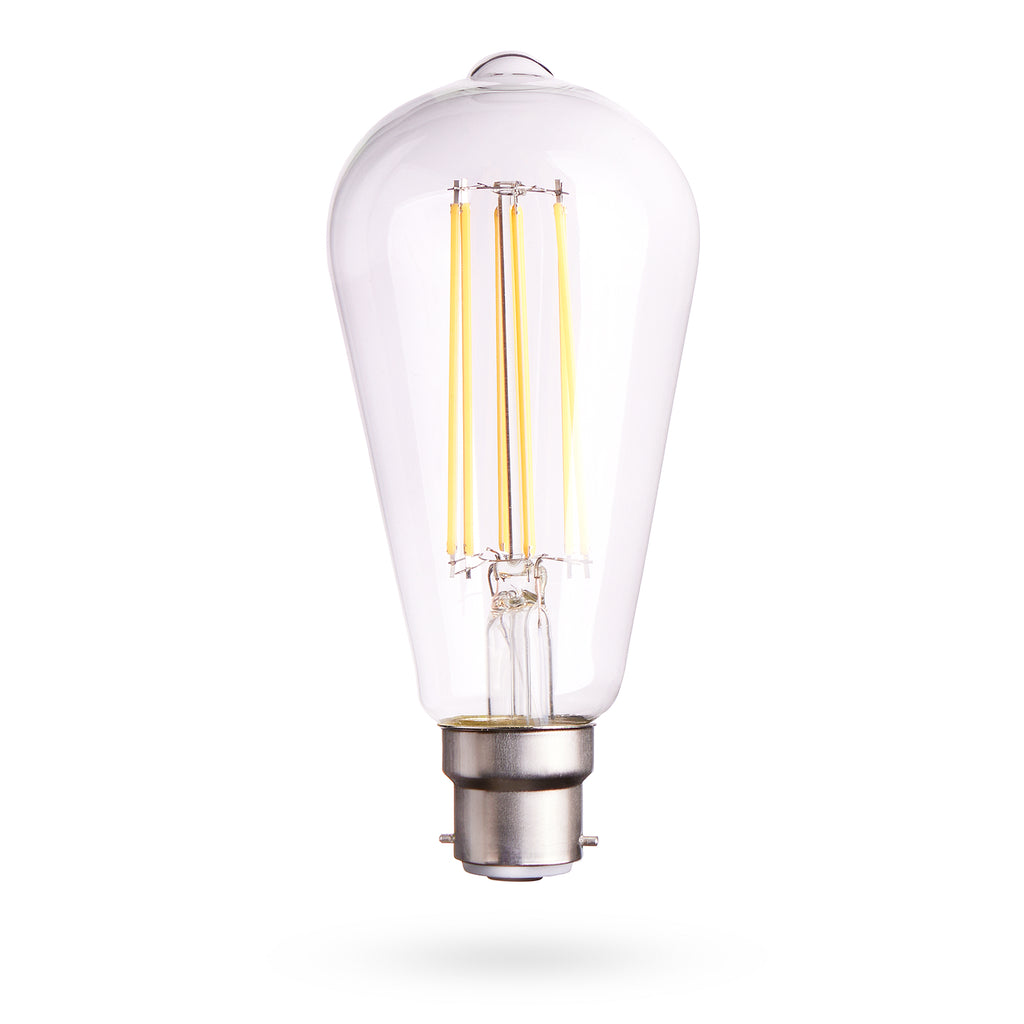 Large 8W LED Filament Bulb with B22 Bulb Fitting
