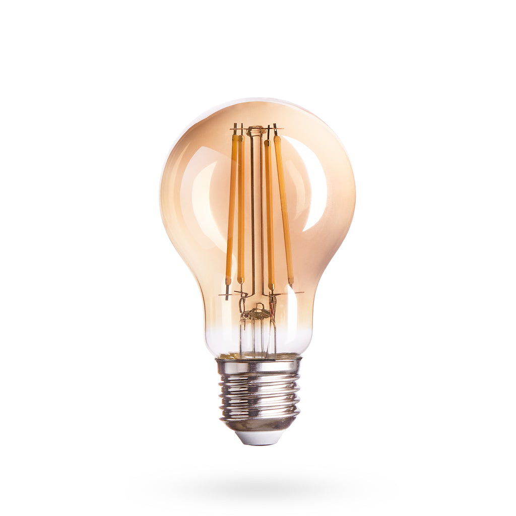Energy-Efficient 6W LED Amber-Coated E27 Bulb