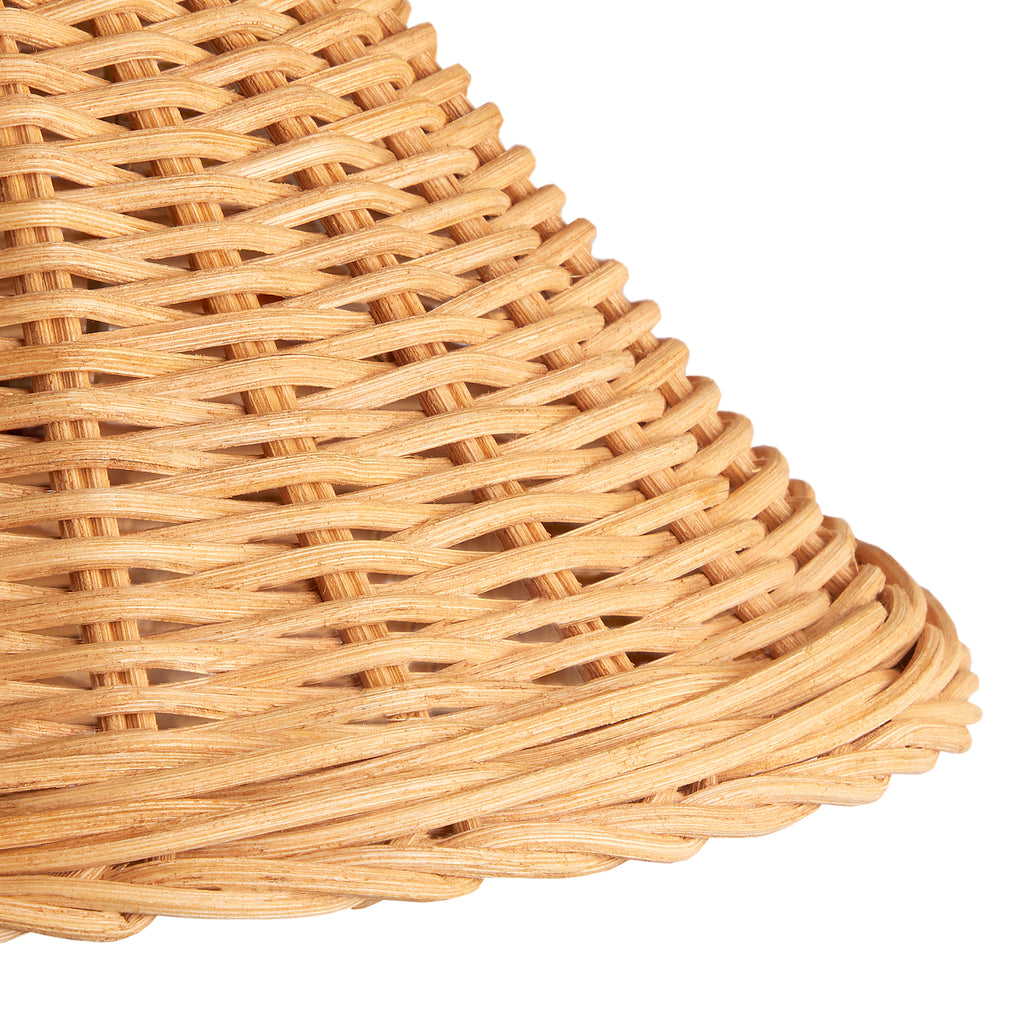 35cm cone shade in natural rattan