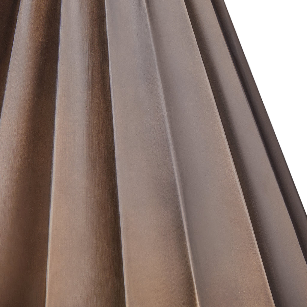 30cm straight empire Ruckle shade in bronze