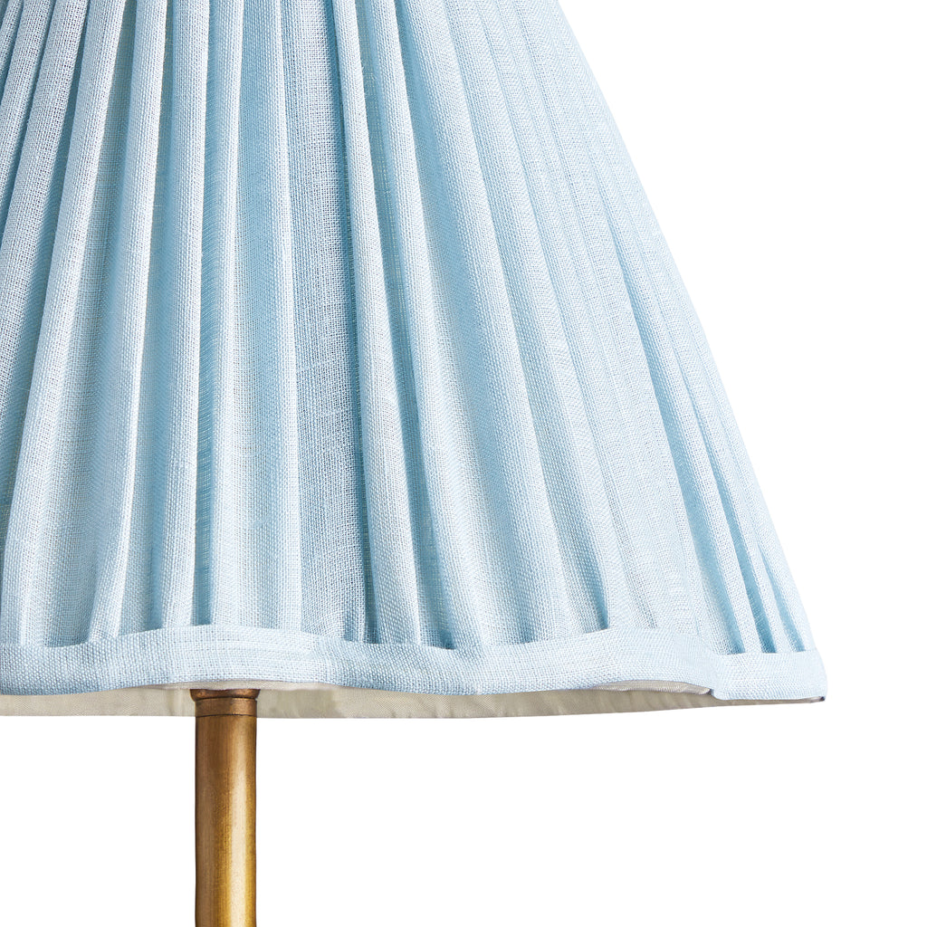 20cm scalloped empire shade in blue sky linen