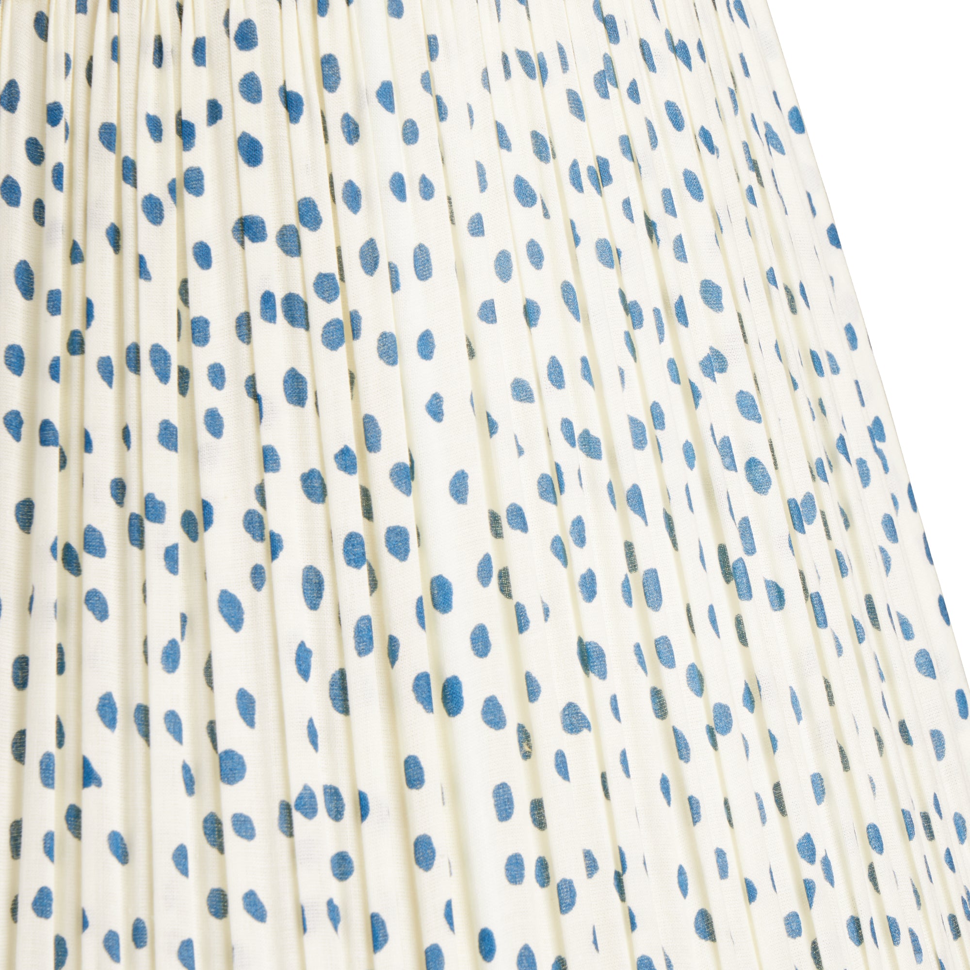 30cm straight empire shade in blue dotty
