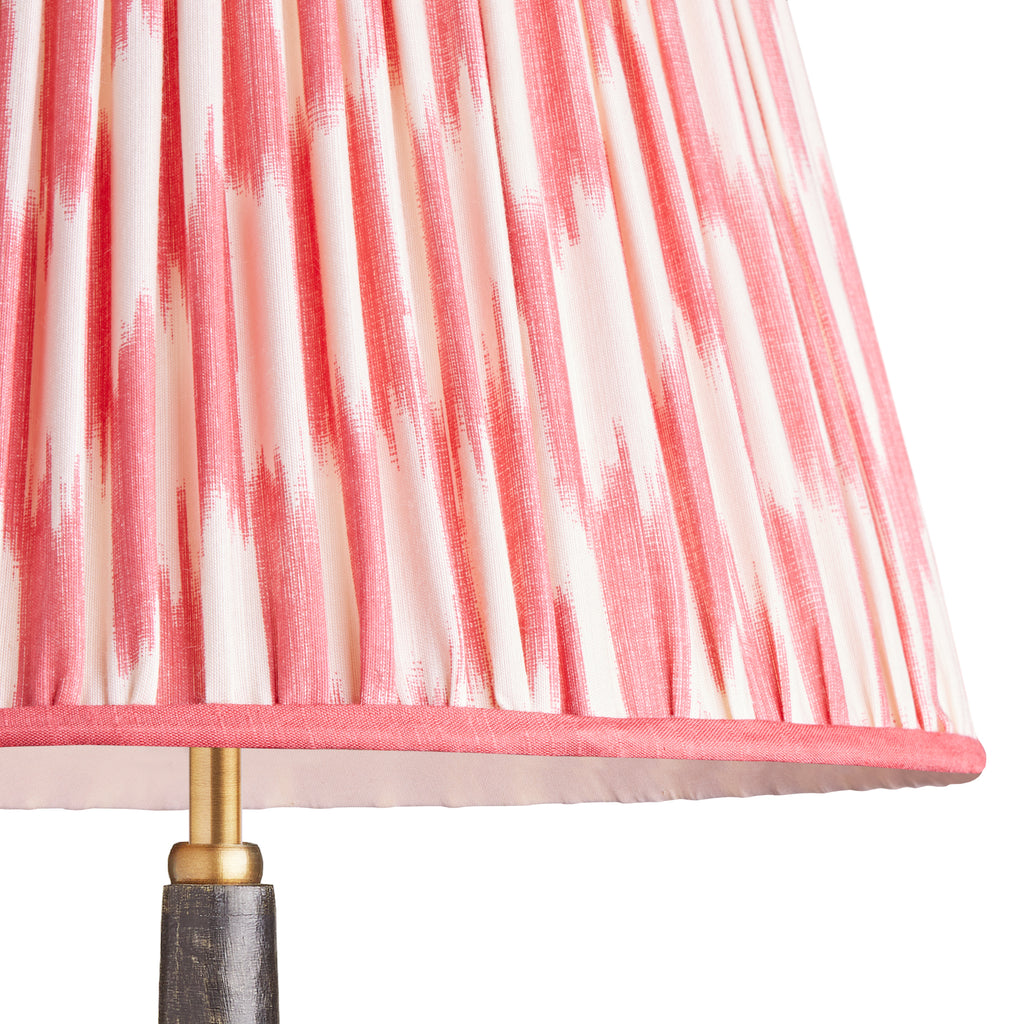30cm straight empire silk ikat shade in coral and cream Atlas