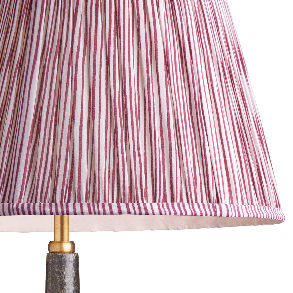 Red Striped Cotton Lampshade | Candy-Striped Empire Shade