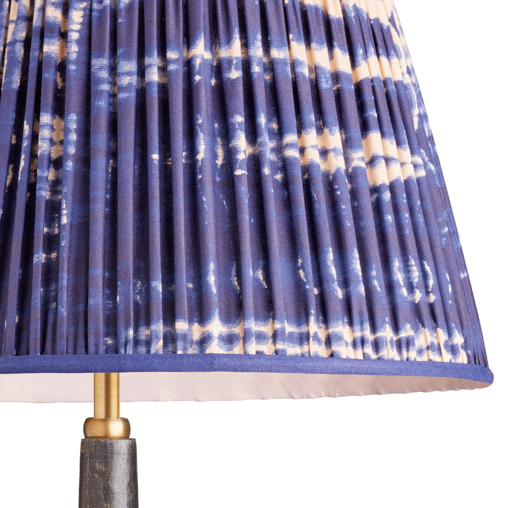 40cm straight empire shade in denim tie dyed cotton