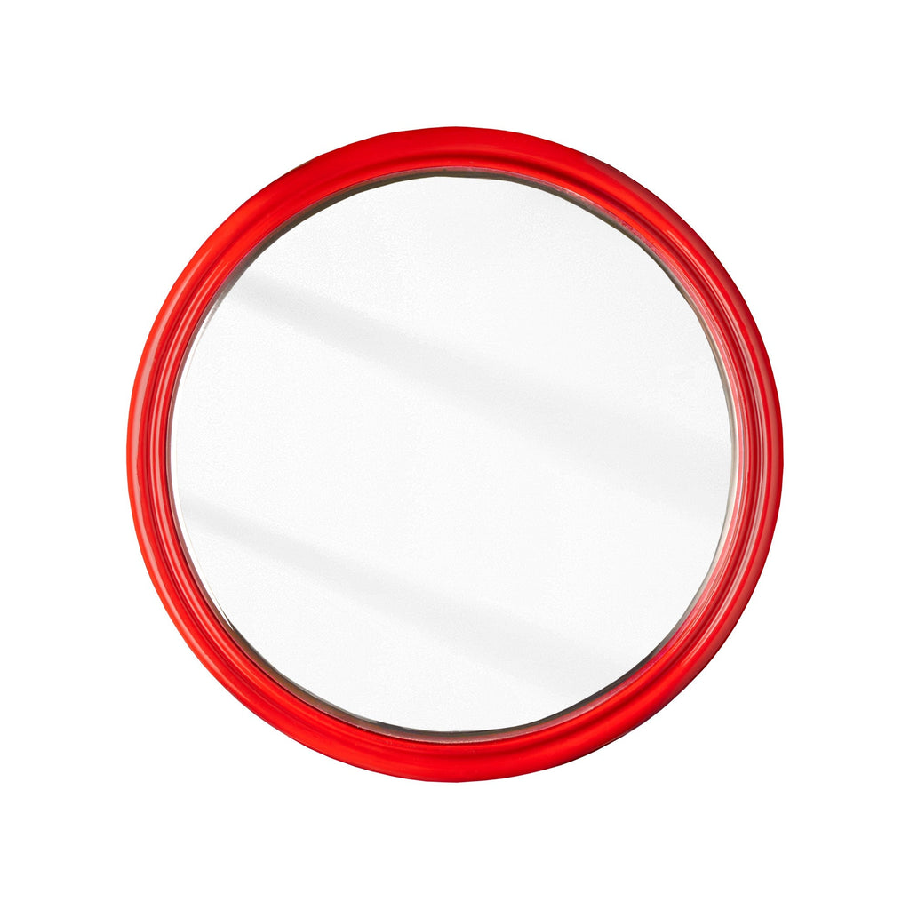 Smaller Cinders Mirror in Ruby Red