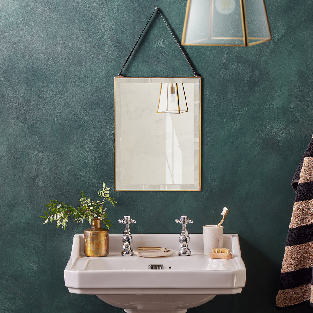 Rectangular bevelled Luxor mirror