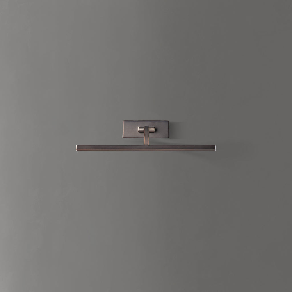 Dimmable smaller Blake picture light in bronze