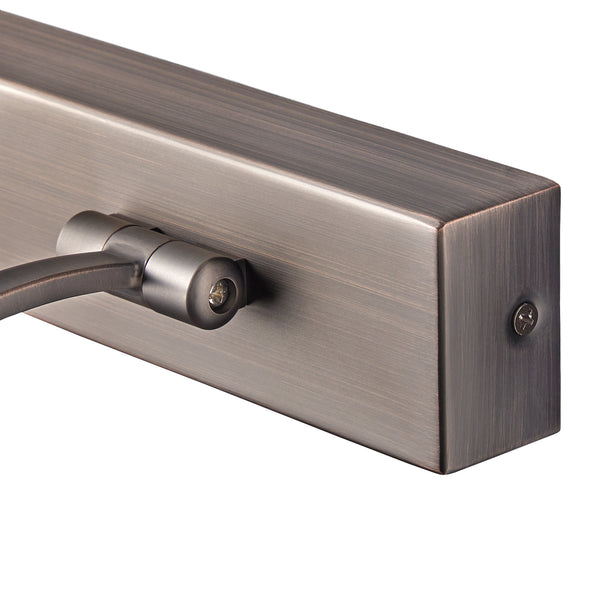 Dimmable larger Blake picture light in bronze