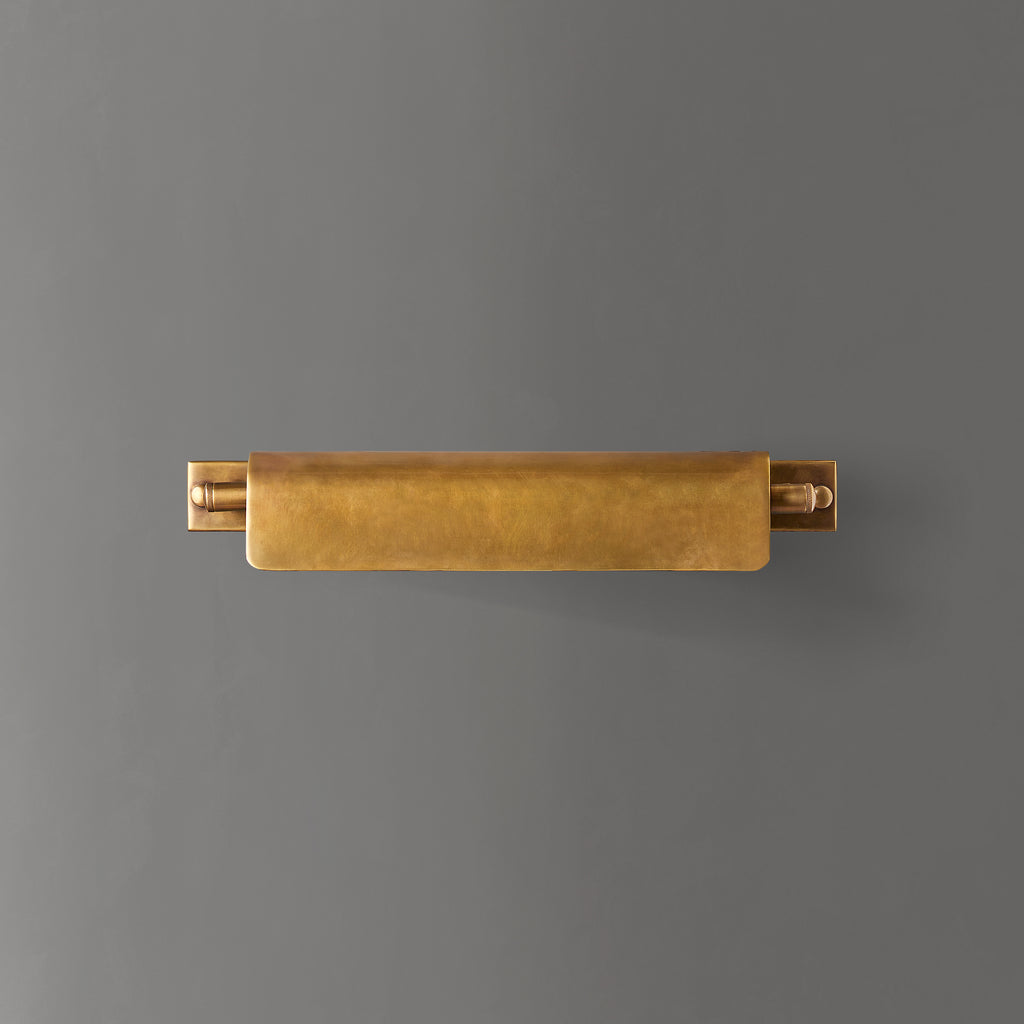 Mondrian picture light in antique brass