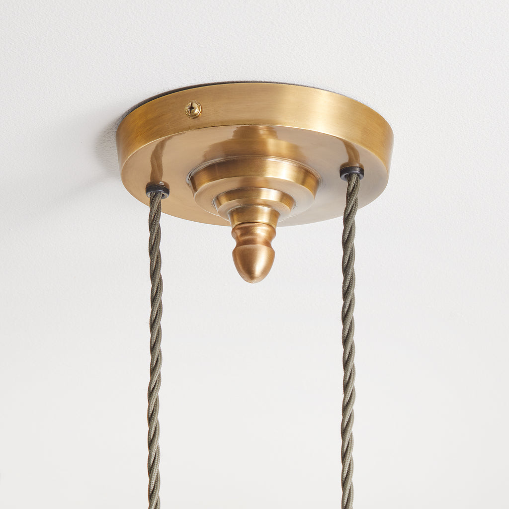 Equilibrium double rise and fall pendant set