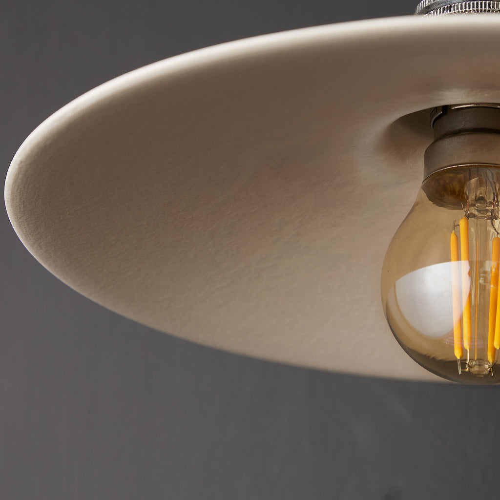 Cecilia ceramic shade in natural plaster