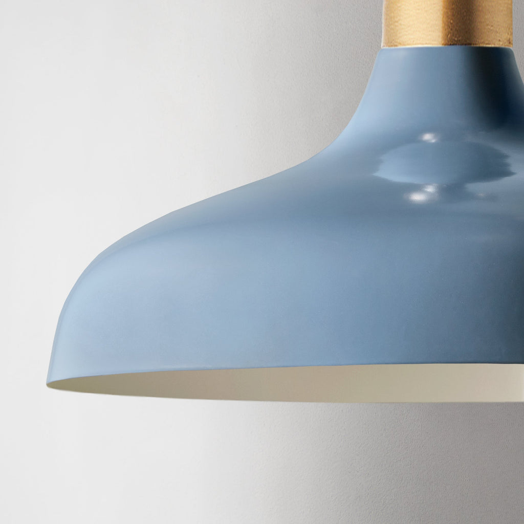 Constance shade in windward blue with stone interior