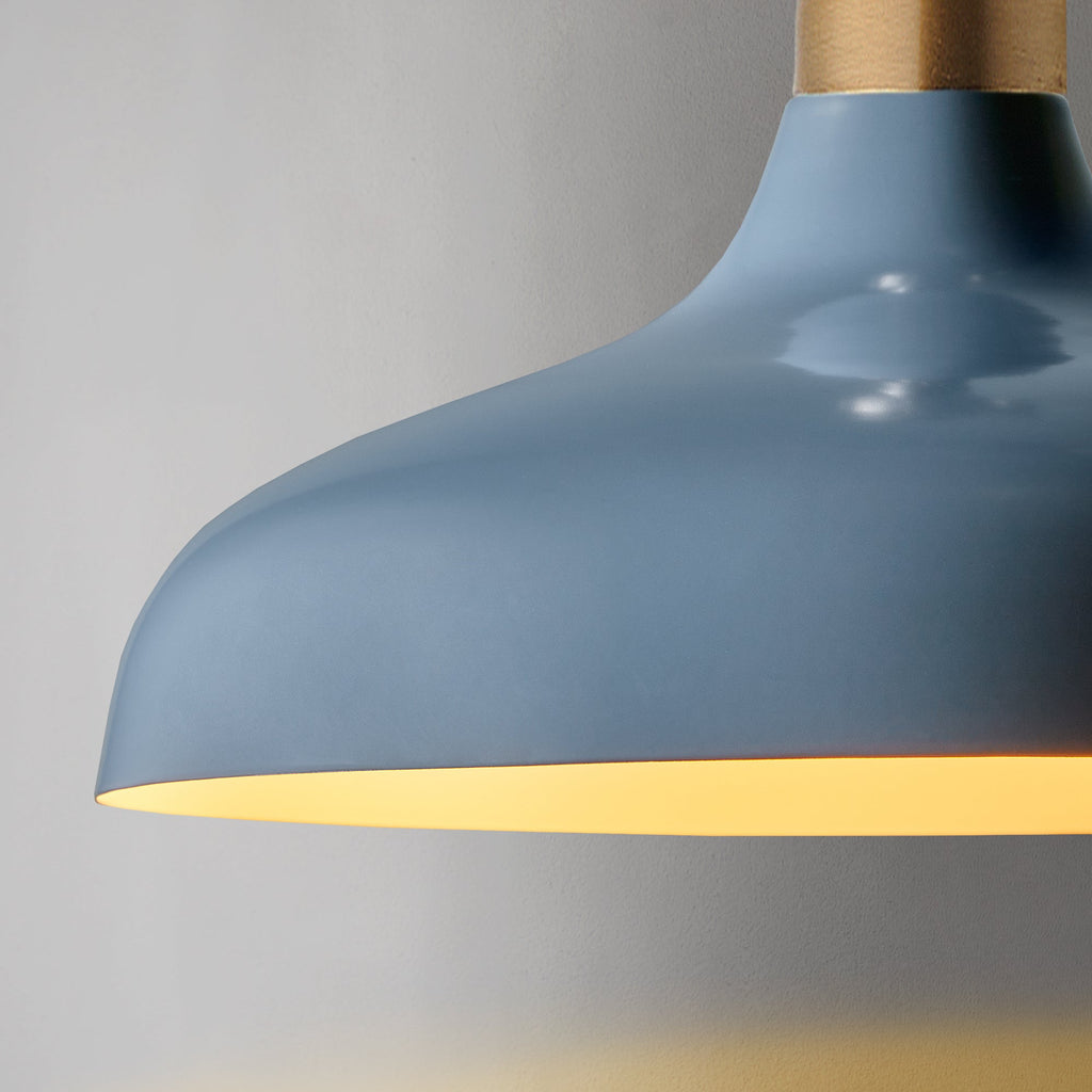 Constance shade in windward blue with stone interior