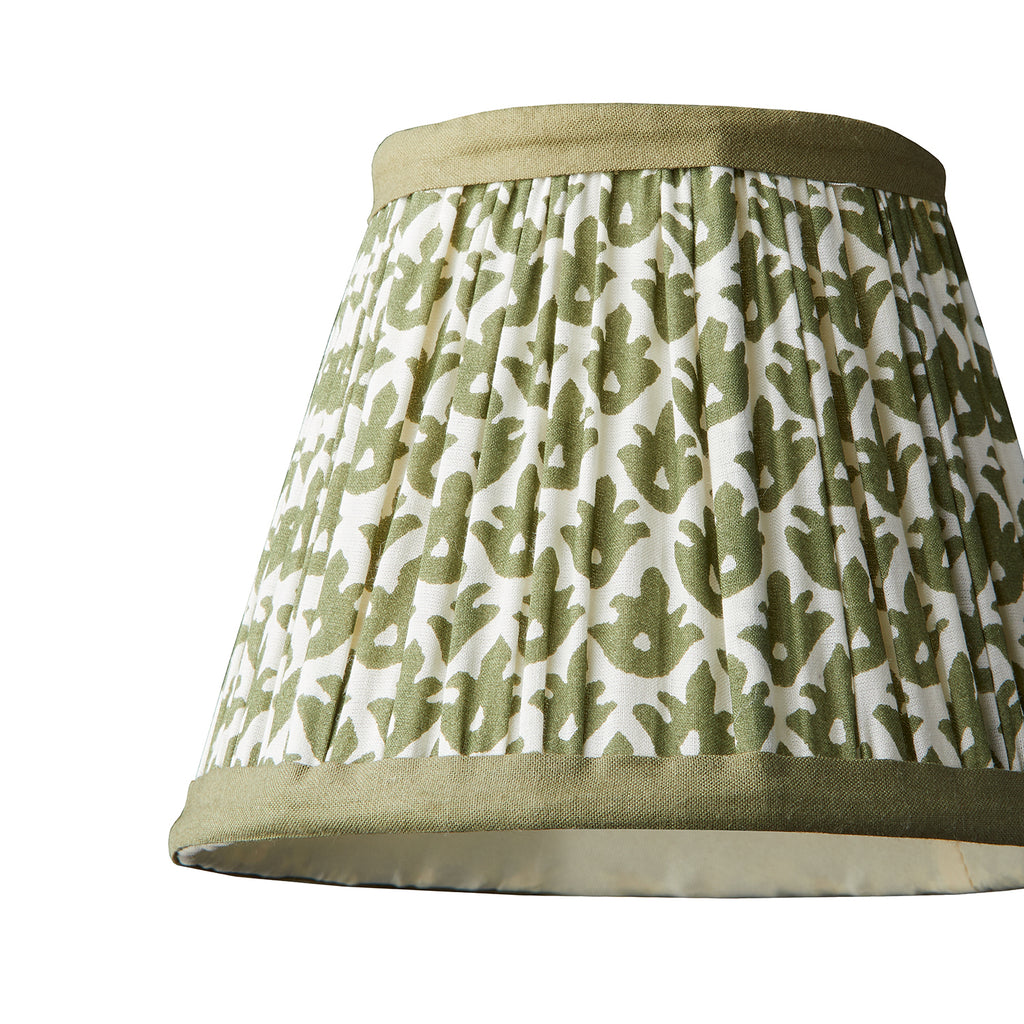 Small Pendant Shade | Temple Green Cotton Pendant Shade