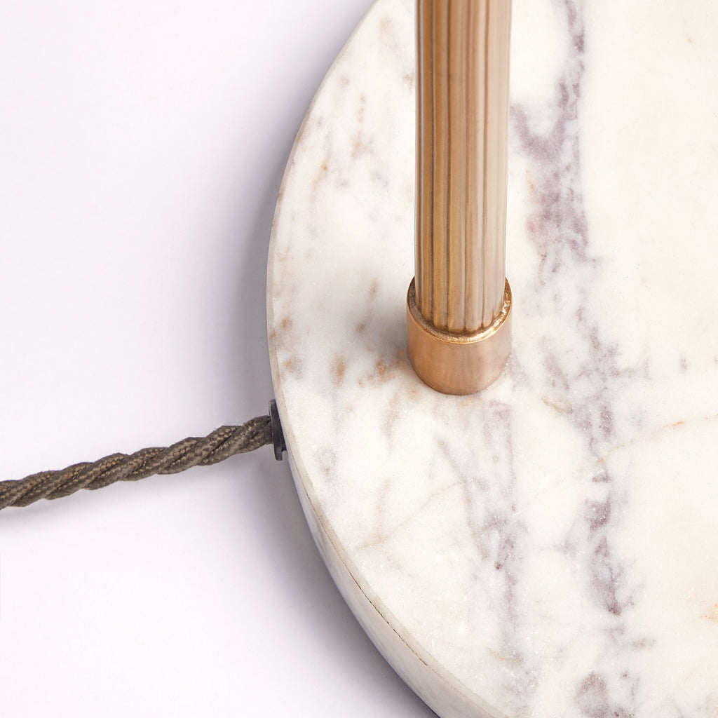 Bendle Reading lamp in antiqued brass with marble base
