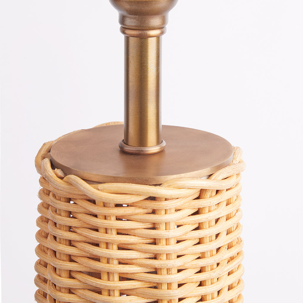 Cornet table lamp in rattan