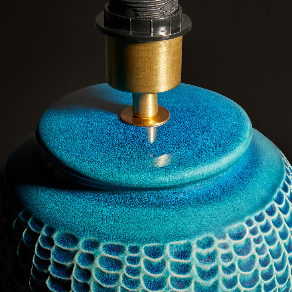 Kaa table lamp in blue