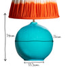 Olly table lamp in turquoise