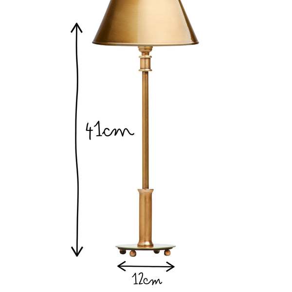 Regular Pod table lamp in antique brass