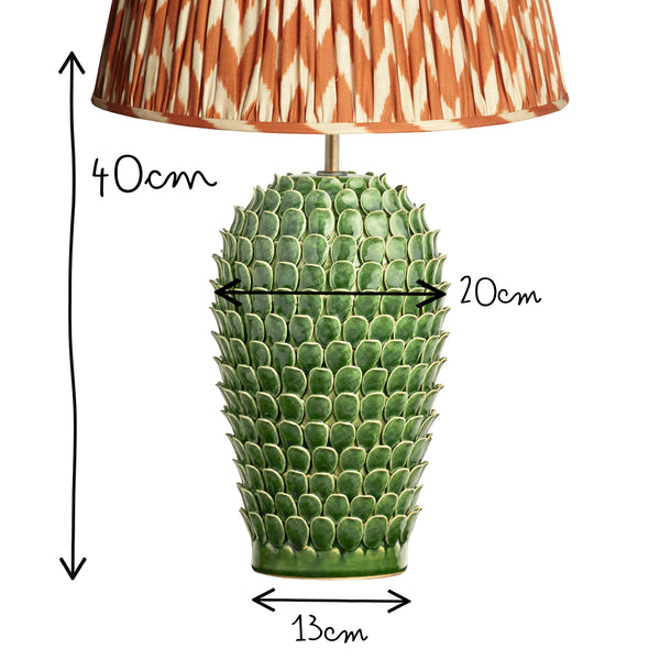 Regular Stucco table lamp in Emerald