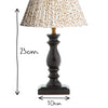 Wilma table lamp in ebony