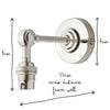 Chrome Brilliance: Mini Elbow Wall Fitting in Chrome