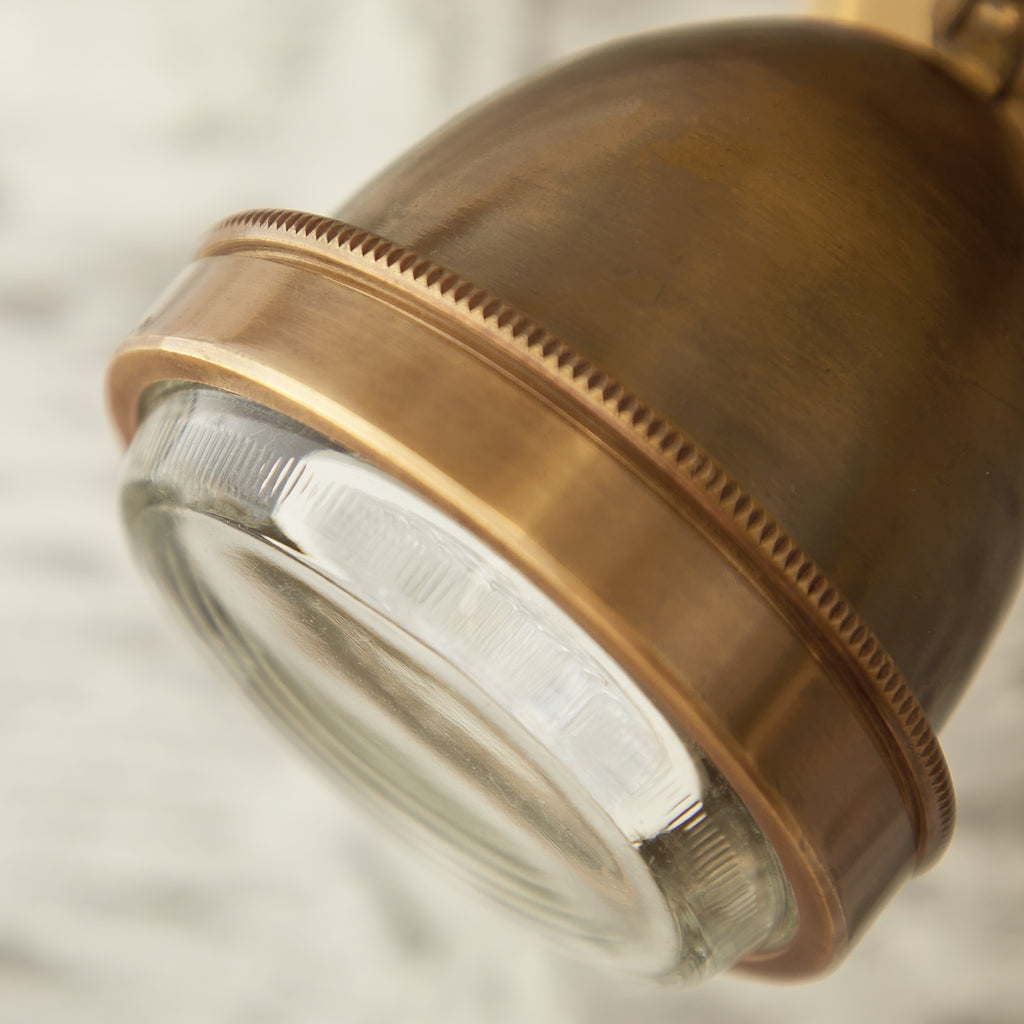 Beamish spotlight in antique brass