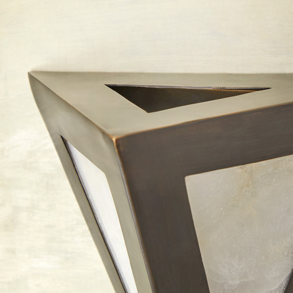 Cyrus Wall Light in Bronze Elegance