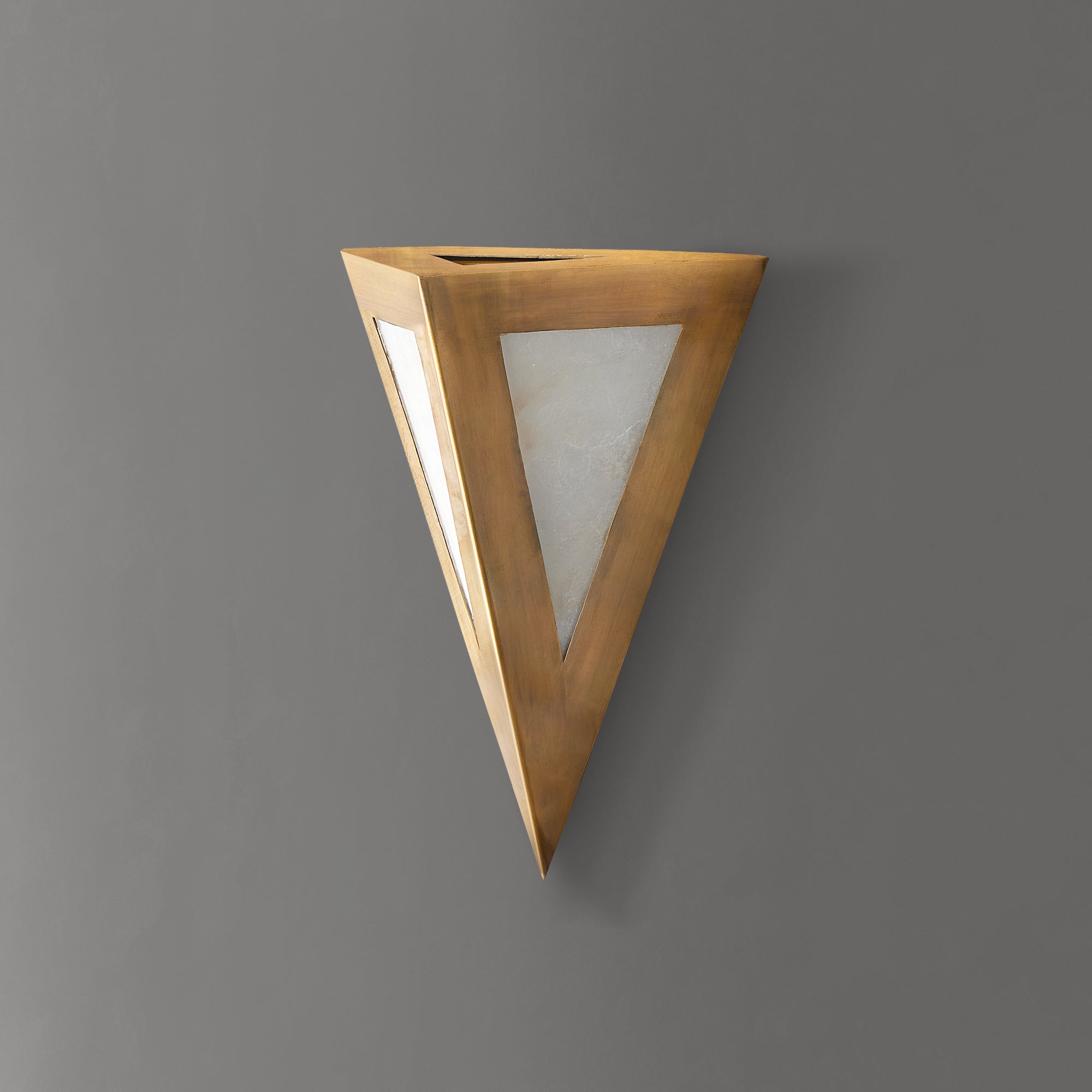 Cyrus Wall Light in Antiqued Brass