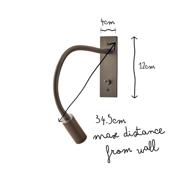 Flex Wall Light in Opulent Bronze Finish