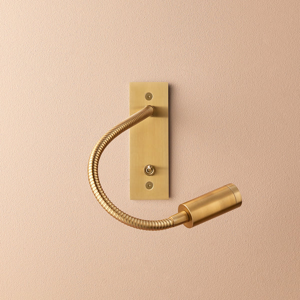 Flex Wall Light in Antique Brass Finish