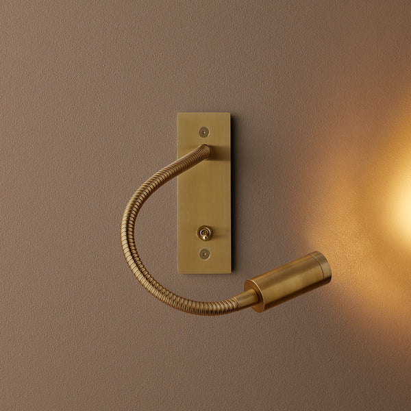 Flex Wall Light in Antique Brass Finish