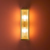Liddle IP44 Wall Light with Glass Rods and Frosted Glass Sides