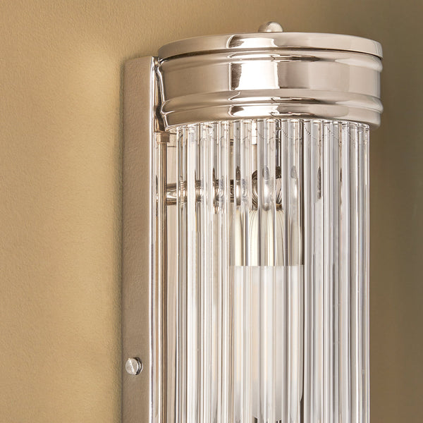 Long Roddy IP44 Wall Light in Nickel: A Modern Illumination