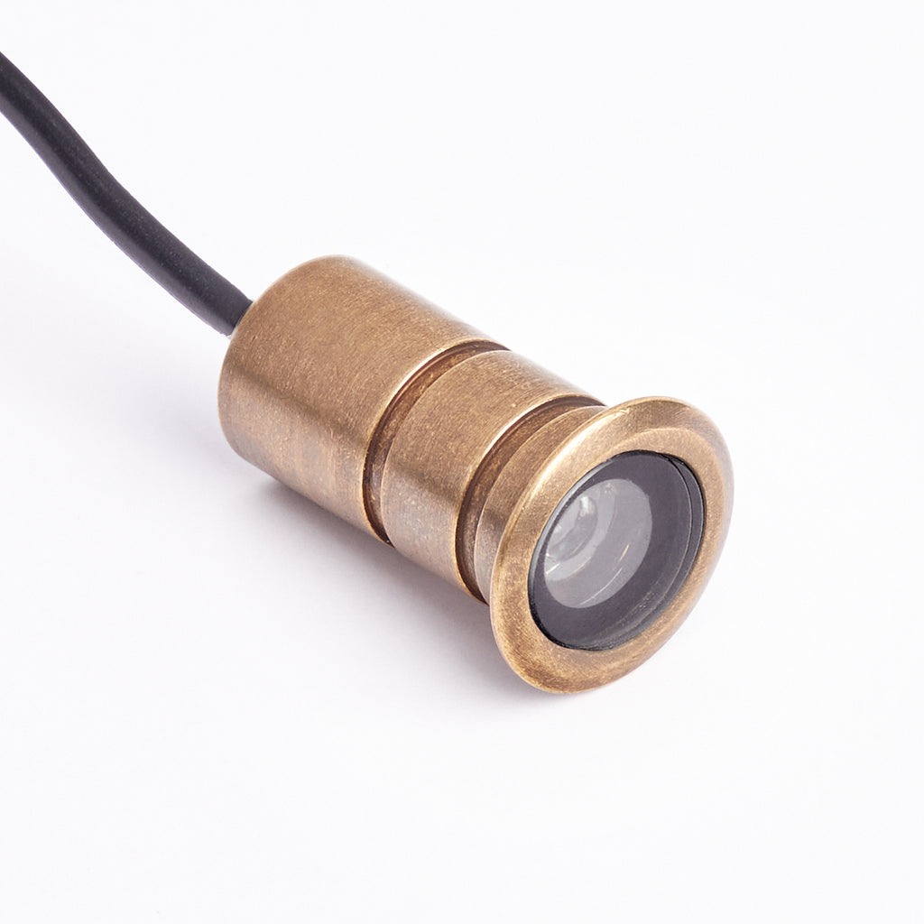 Tweedy ip67 LED marker light in brass