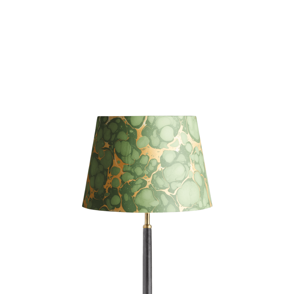 Green & Gold Lampshade | Foglia Marble Paper Shade
