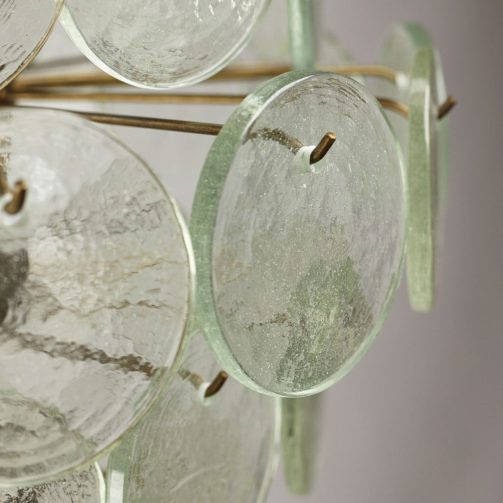 Orb Chandelier | Clear Recycled Glass Roundels