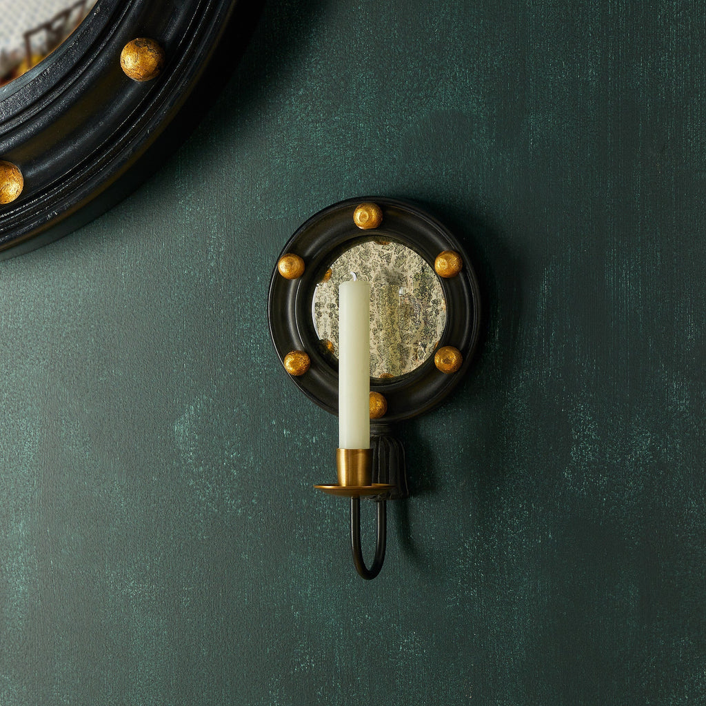 Dracool wall mounted candle holder in Ebony wood