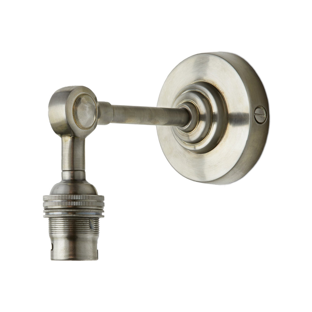 Exquisite Mini Elbow Wall Fitting in Antiqued Silver