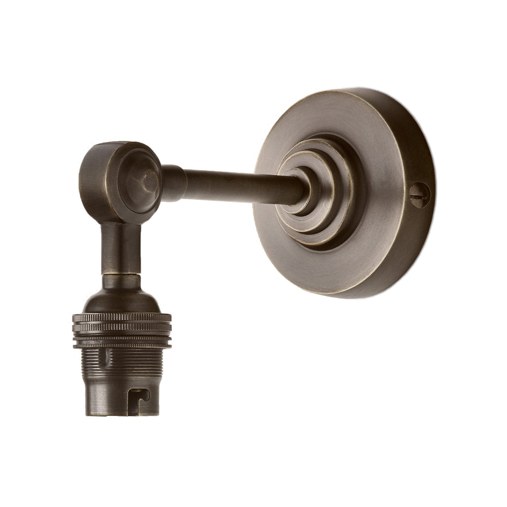 Exquisite Mini Elbow Wall Fitting in Antiqued Bronze