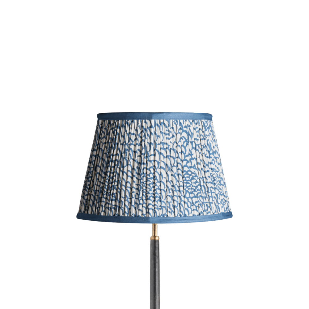 Fish Scale Pattern Lampshade | Turkish Blue Shade