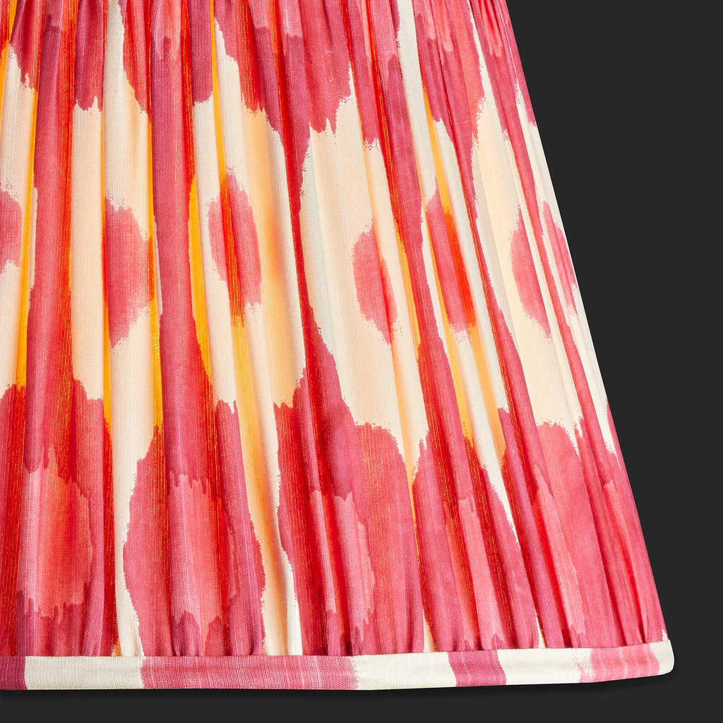 Ikat Lampshade | Berries Egg Spoon Silk Empire Shade