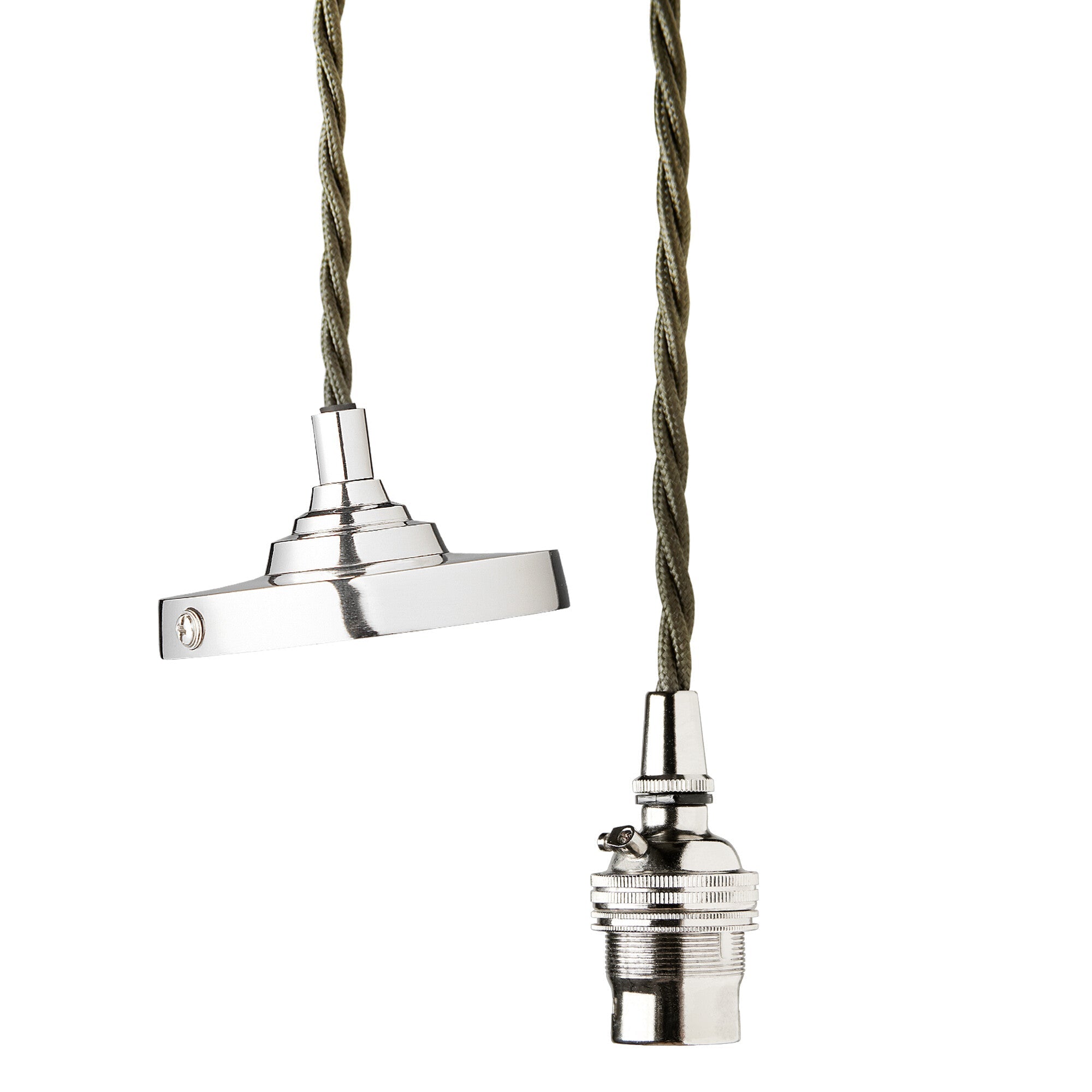Deco Chrome Pendant Light Fitting
