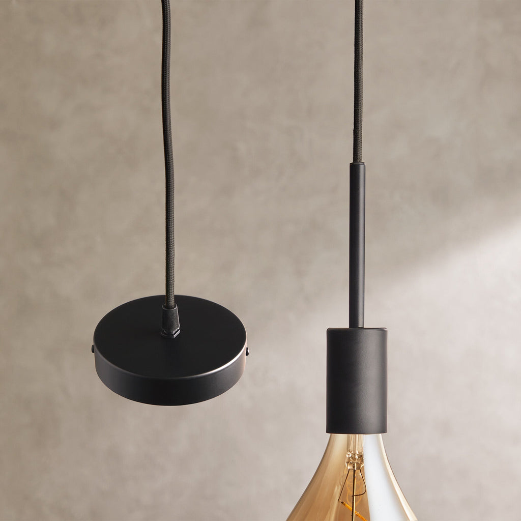 E27 Black Light Fitting Pendant Kit